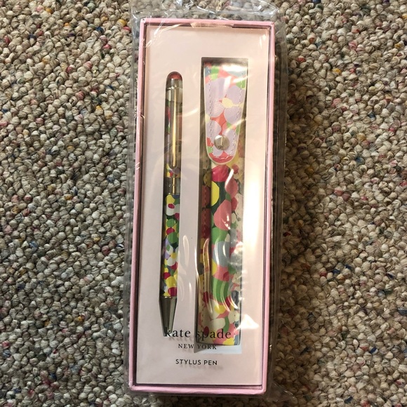kate spade | Office | Kate Spade Floral Dot Stylus Pen Pouch Set | Poshmark